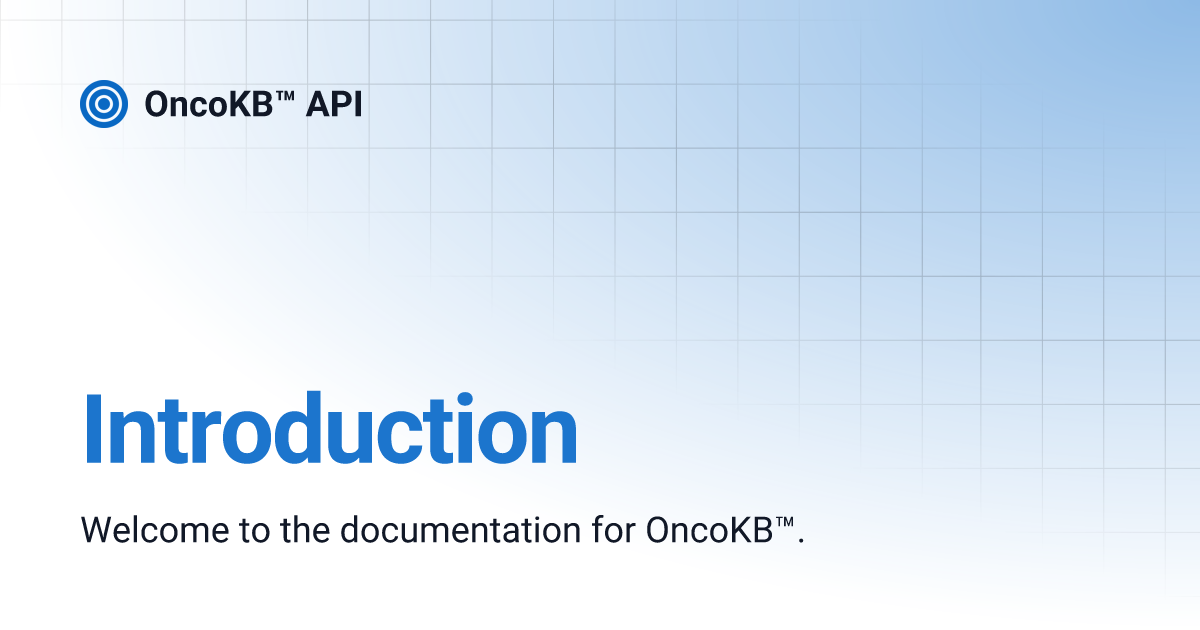 Introduction | OncoKB™ API