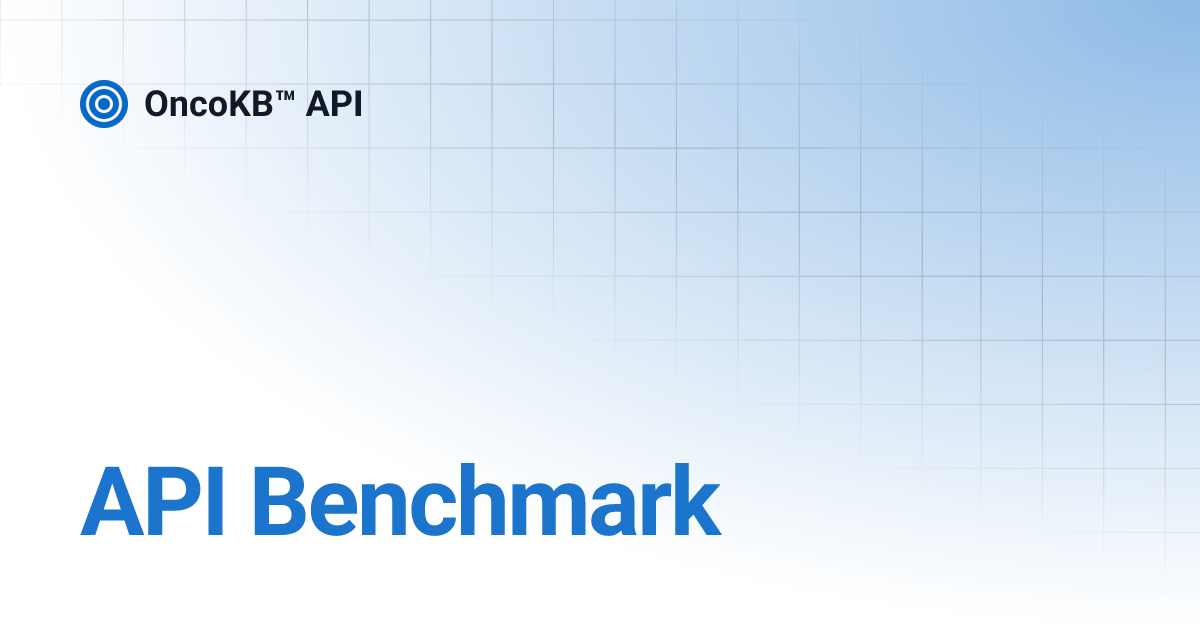 API Benchmark | OncoKB™ API